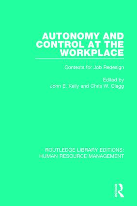 Autonomy and Control at the Workplace | Good Reading